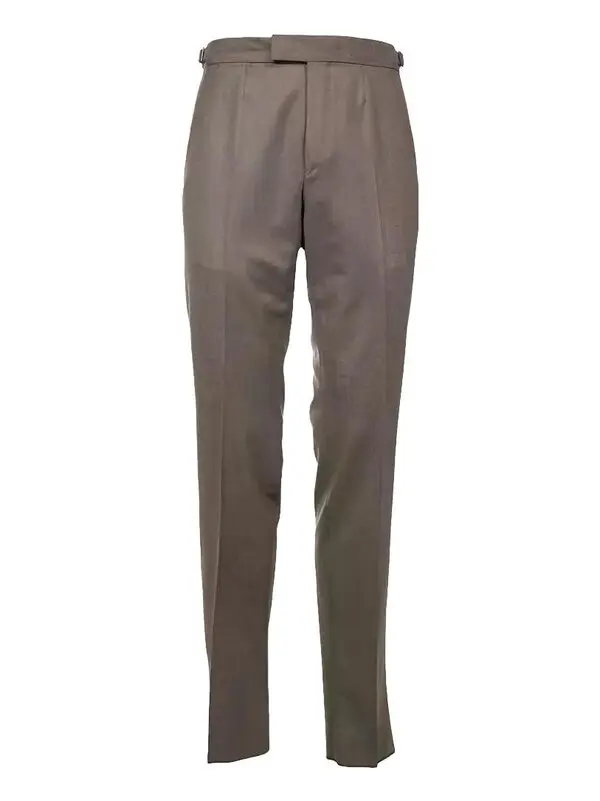 Zegna Front Fastening Trousers - Brown