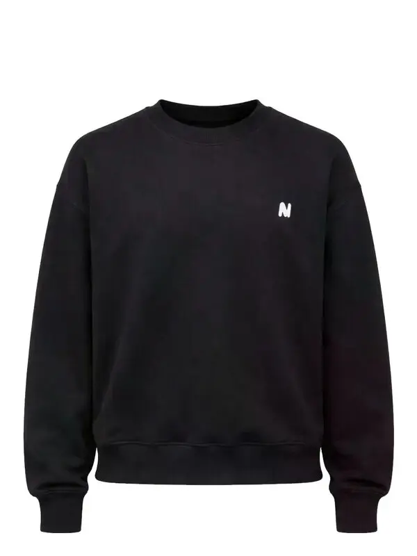 MSGM Logo Crew Neck Sweater - Black
