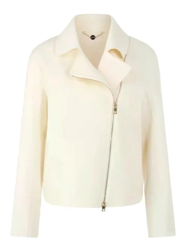MARCCAIN Asymmetric Zip Biker Jacket - Neutrals