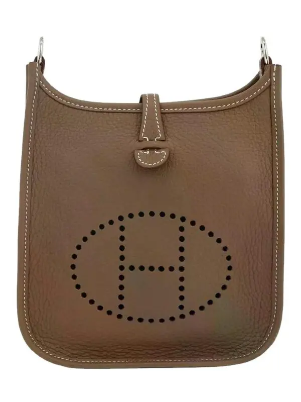 Hermès 2024 Evelyne Mini Leather Shoulder Bag - Neutrals