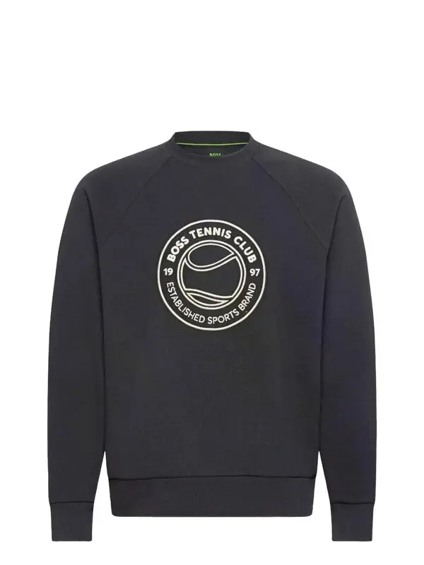 BOSS Salbo Tennis Club Graphic Sweatshirt - Blue