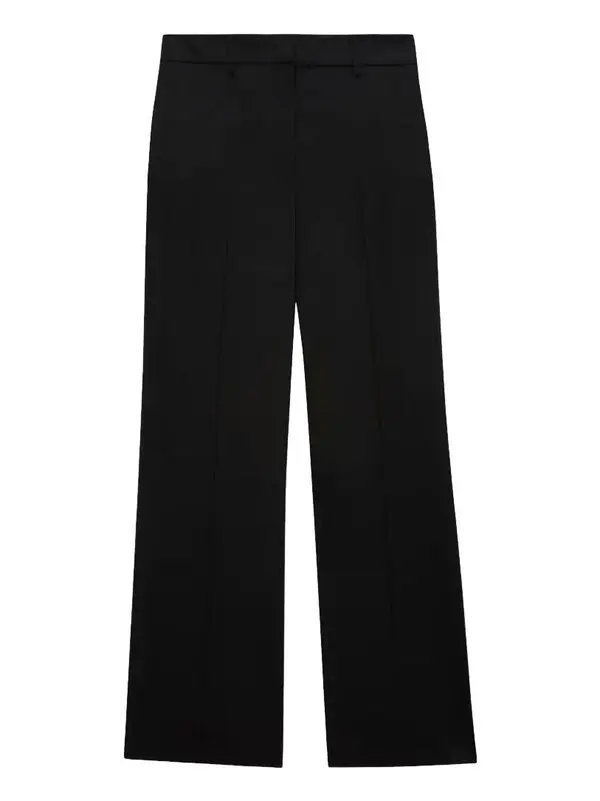 MSGM Belt-loops Straight Trousers - Black