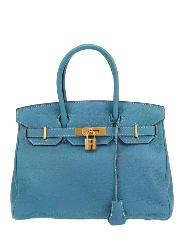 Hermès 2014 Birkin 30 Handbag - Blue