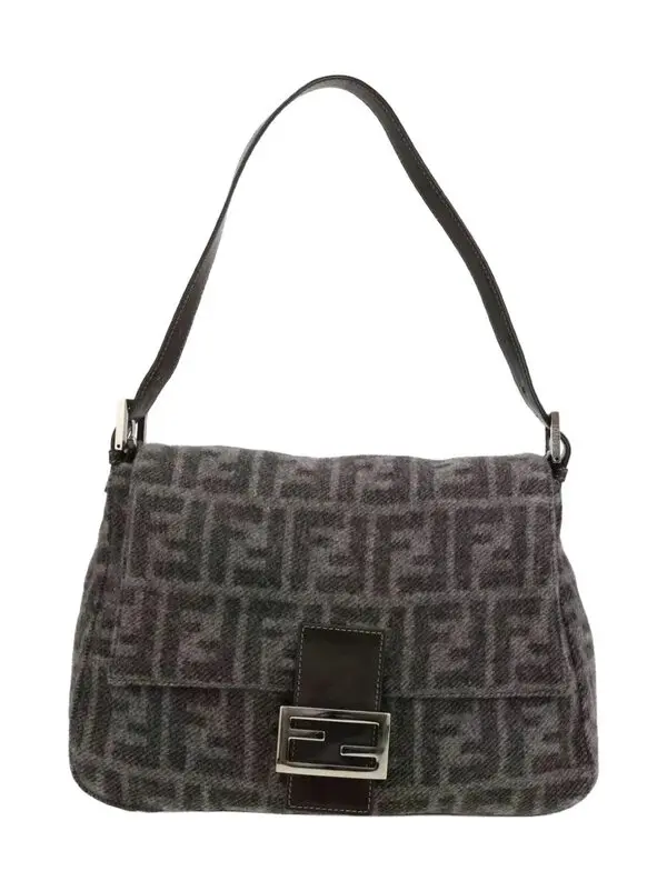 Fendi 2000s Mamma Baguette Handbag - Grey