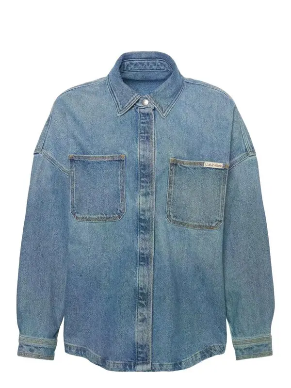 Calvin Klein Point-collar Shirt - Blue