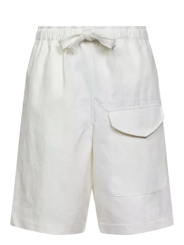 Studio Nicholson Elasticated-waistband Flap-pocket Shorts - Neutrals