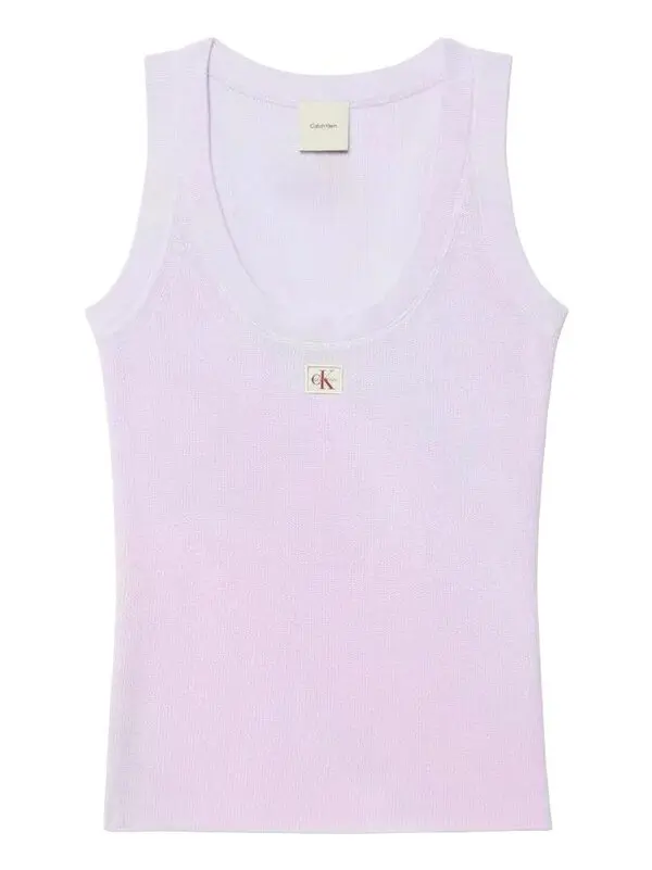 Calvin Klein Ribbed Vest - Purple