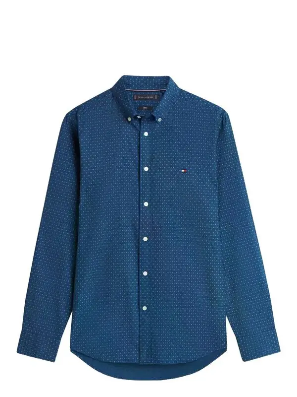 Tommy Hilfiger Polka-dot Shirt - Blue