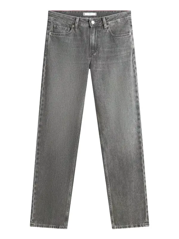 Tommy Hilfiger Logo-patch Straight Leg Jeans - Grey