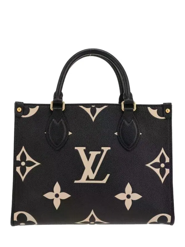 LOUIS VUITTON Onthego Monogram Leather Small Bag - Black