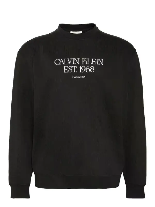 Calvin Klein Logo-print Sweater - Black