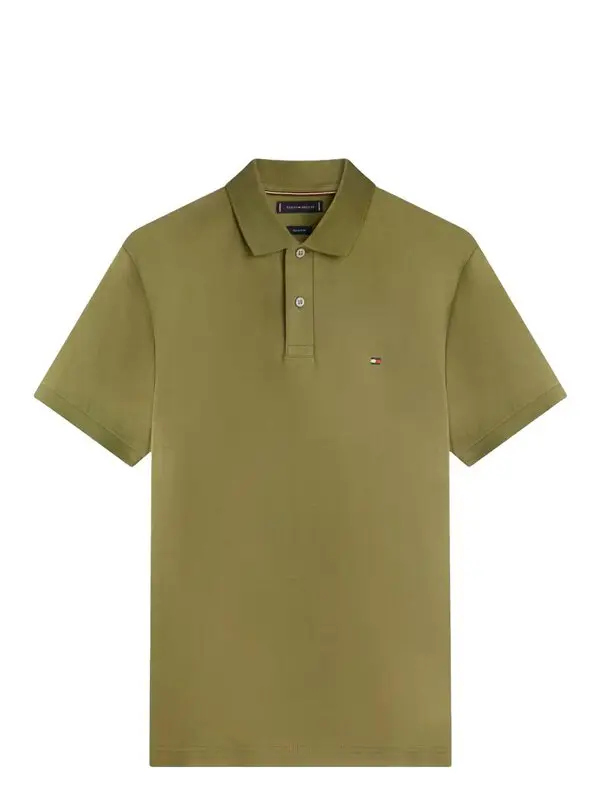 Tommy Hilfiger Short-sleeve Logo-detail Polo Shirt - Green