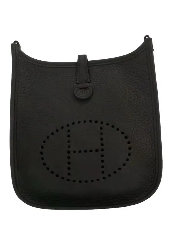 Hermès Evelyne Leather Mini Shoulder Bag - Black