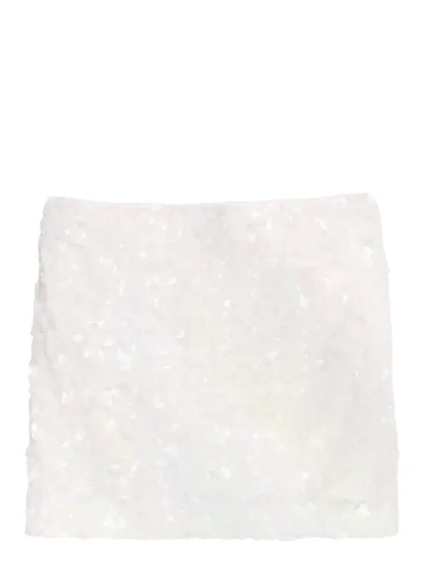 Calvin Klein Sequin-embellished Mini Skirt - White