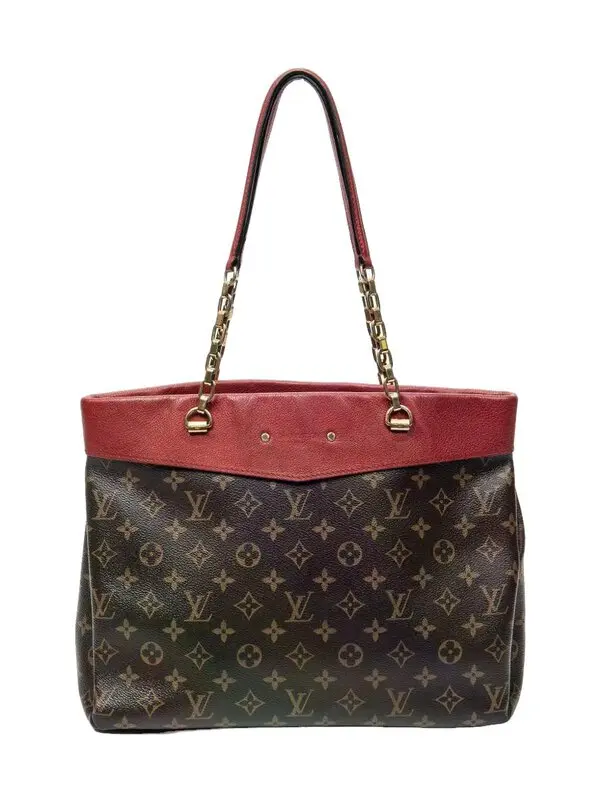 LOUIS VUITTON Pallas Shopper Monogram Tote - Brown