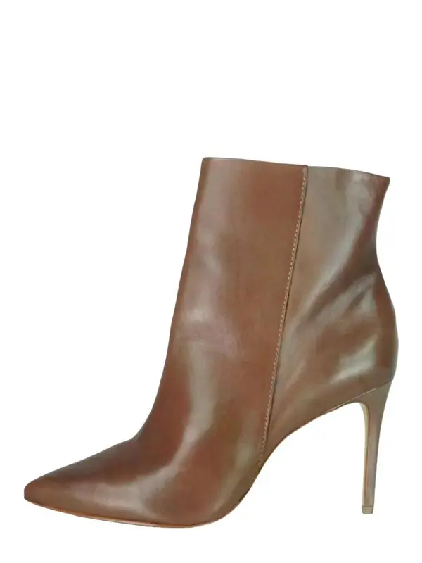 Schutz Mikki Leather Ankle Boots - Brown