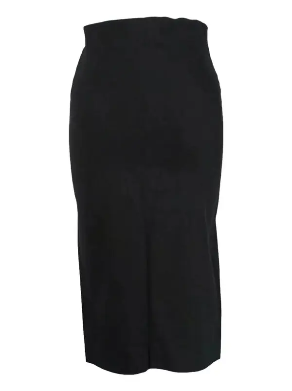 Donna Karan New York Linen Skirt - Black