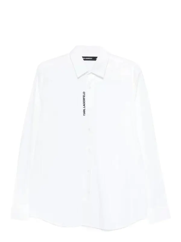 Karl Lagerfeld Buttoned Casual Shirt - White