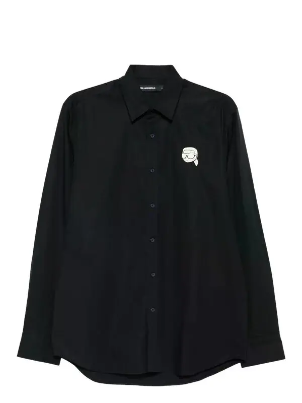 Karl Lagerfeld Logo Detail Shirt - Blue