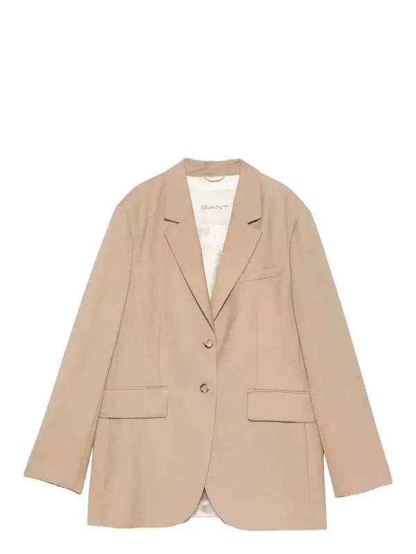 Gant Single-breasted Blazer - Neutrals