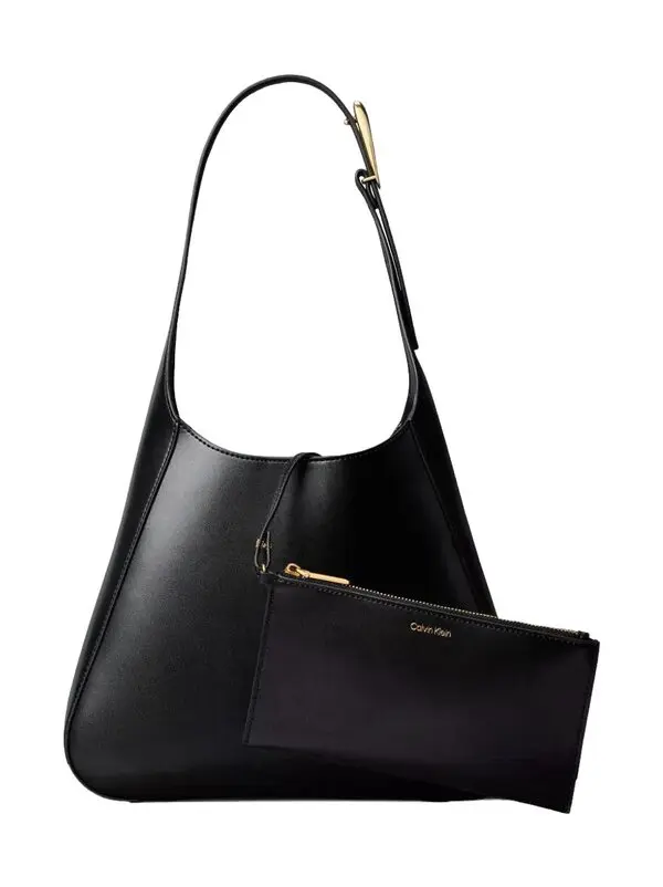 Calvin Klein Trapeze Shoulder Bag - Black