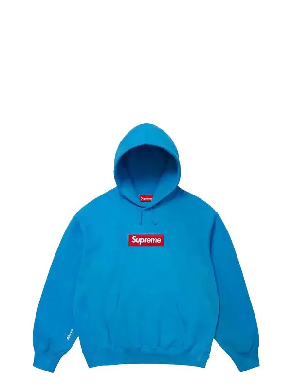 Supreme Logo-patch Hoodie - Blue