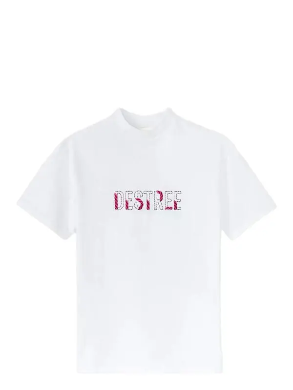 DESTREE Sophie Passementerie Cotton T-shirt - White