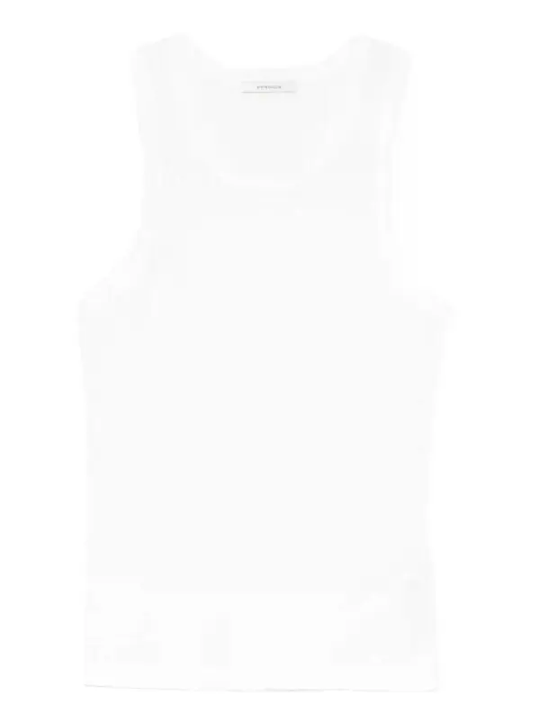 ENTIRE STUDIOS Round-neck Tank Top - White