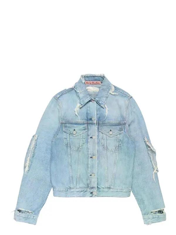 Acne Studios Distressed Jacket - Blue