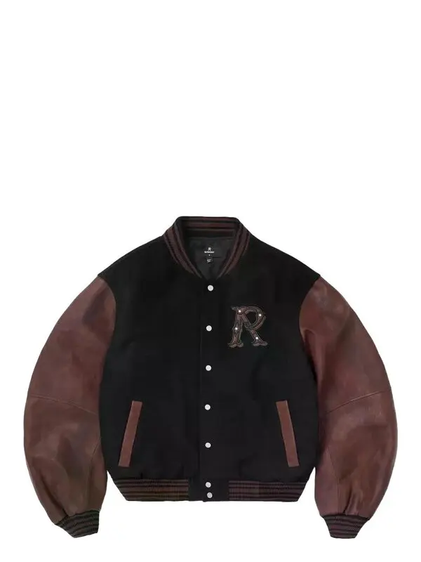 REPRESENT Logo Appliqué Bomber Jacket - Black