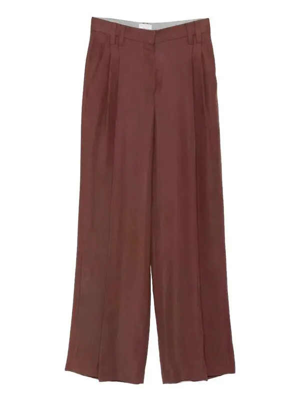Brunello Cucinelli Pleated Trousers - Brown
