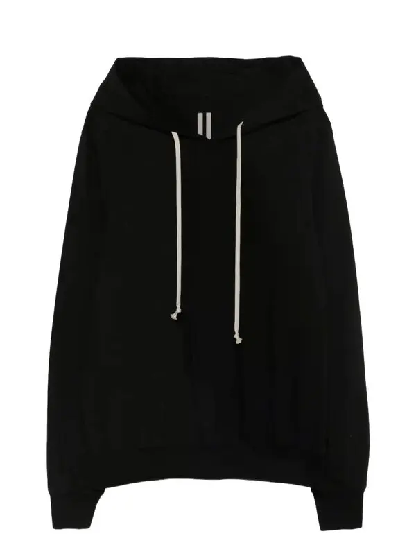 Rick Owens Hooded Printed Hoodie - Black