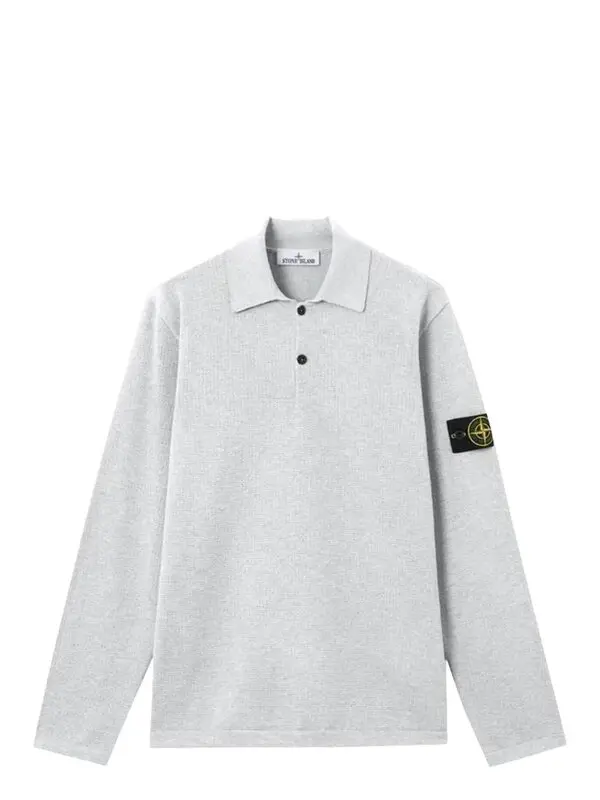 Stone Island Long-sleeve Polo Shirt - Grey