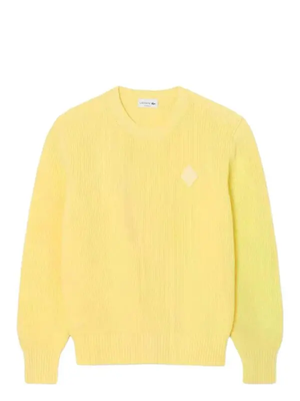 Lacoste Logo-patch Sweater - Yellow