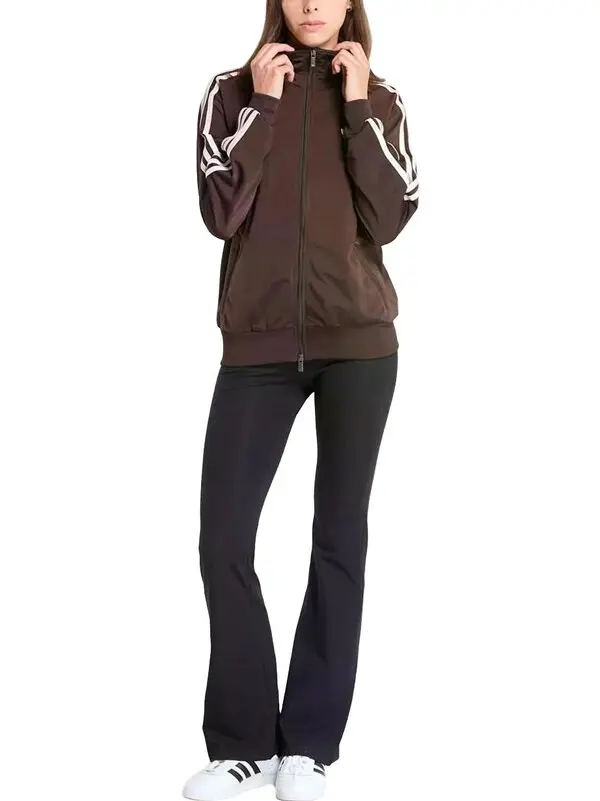 Adidas Striped Track Jacket - Brown