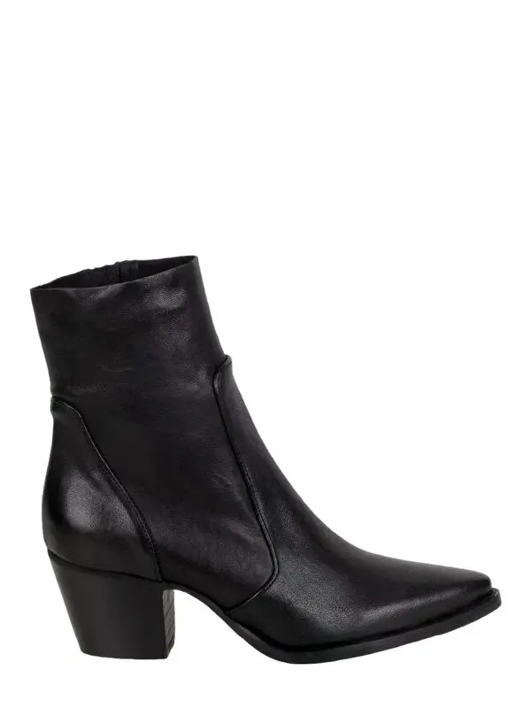 IMMA Pointed Ankle Boots - Black