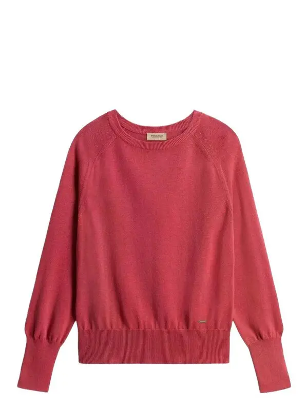Woolrich Ribbed-knit Raglan-sleeves Sweater - Red