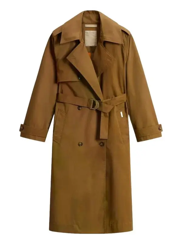 Woolrich Double-breasted Belted Trench Coat - Brown
