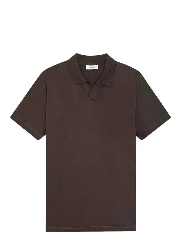Nn07 Open-collar T-shirt - Brown