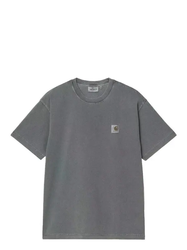 Carhartt Work In Progress Ss Nelson Logo-patch T-shirt - Grey