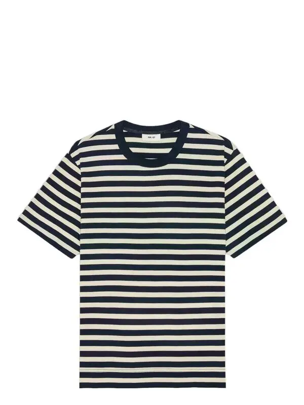 Nn07 Pedro Striped T-shirt - Blue