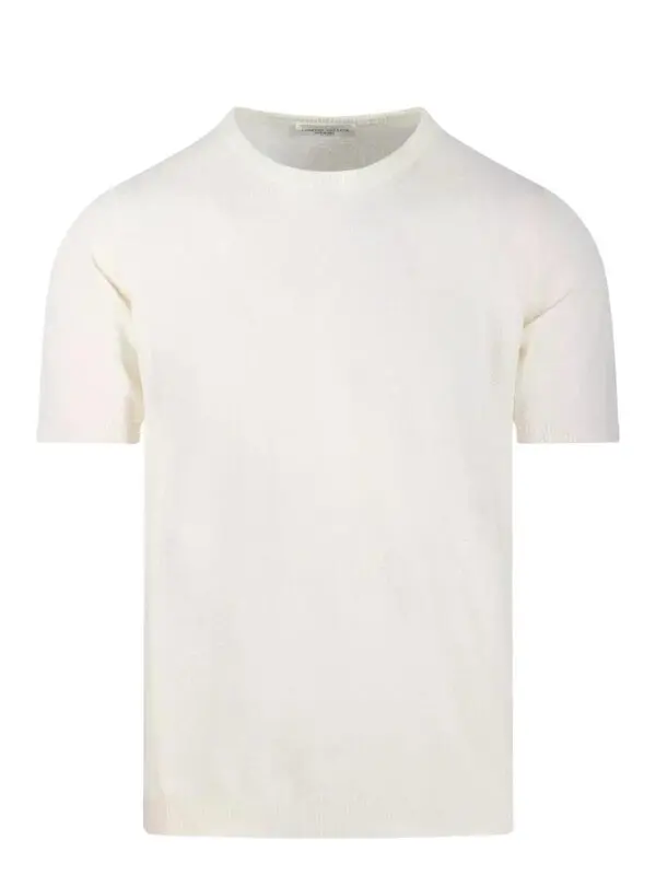 ROBERTO COLLINA Short-sleeve Crew-neck T-shirt - Neutrals