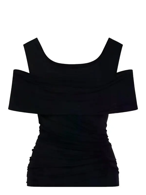MARANT ETOILE Cold-shoulder Top - Black