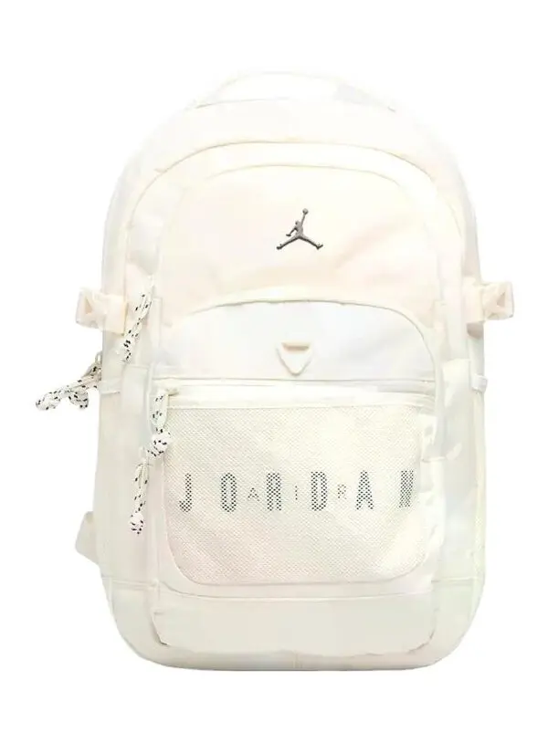 JORDAN Logo-detail Panelled Backpack - Neutrals