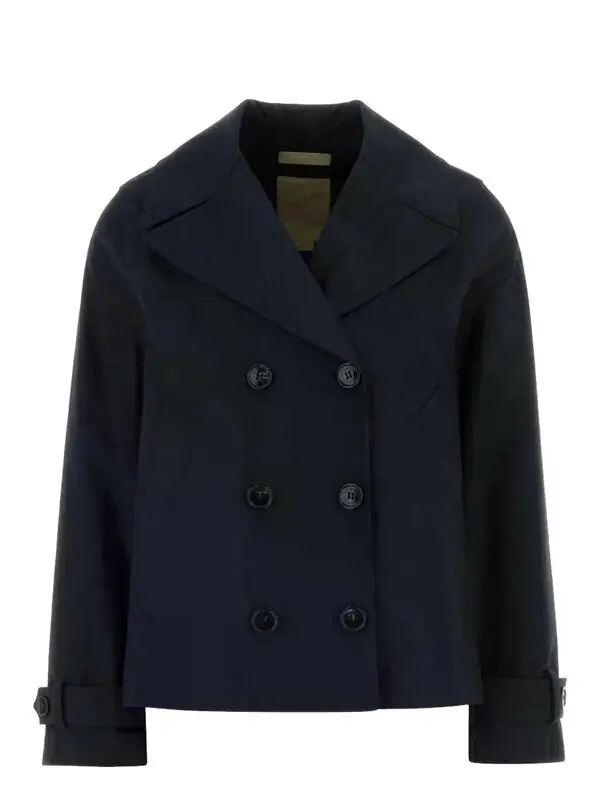 Woolrich Double-breasted Trench Coat - Blue