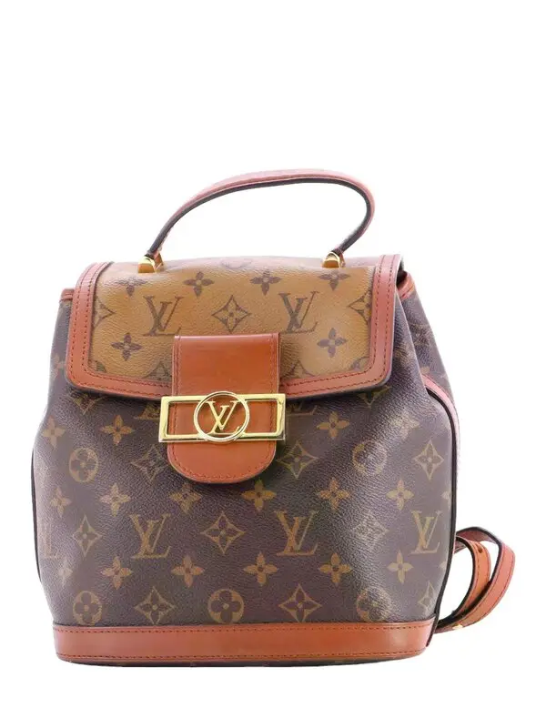 LOUIS VUITTON Dauphine Reverse Monogram Canvas Pm Backpack - Brown