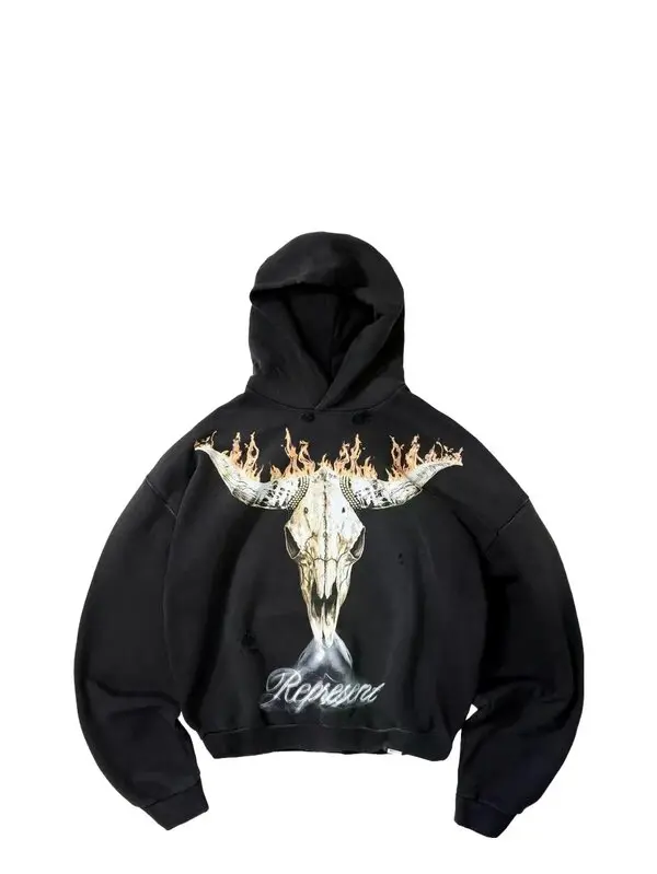 REPRESENT British Cowboy Hoodie - Black