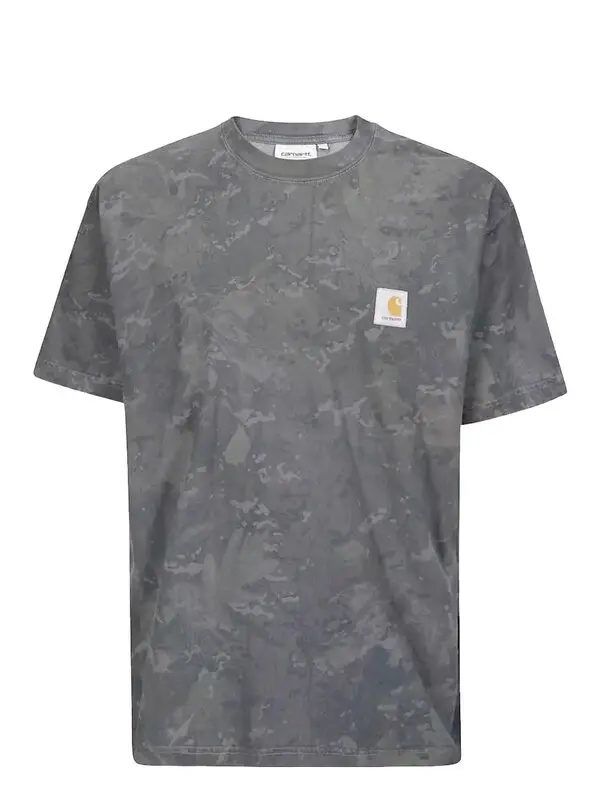 Carhartt Work In Progress Camouflage Logo T-shirt - Grey