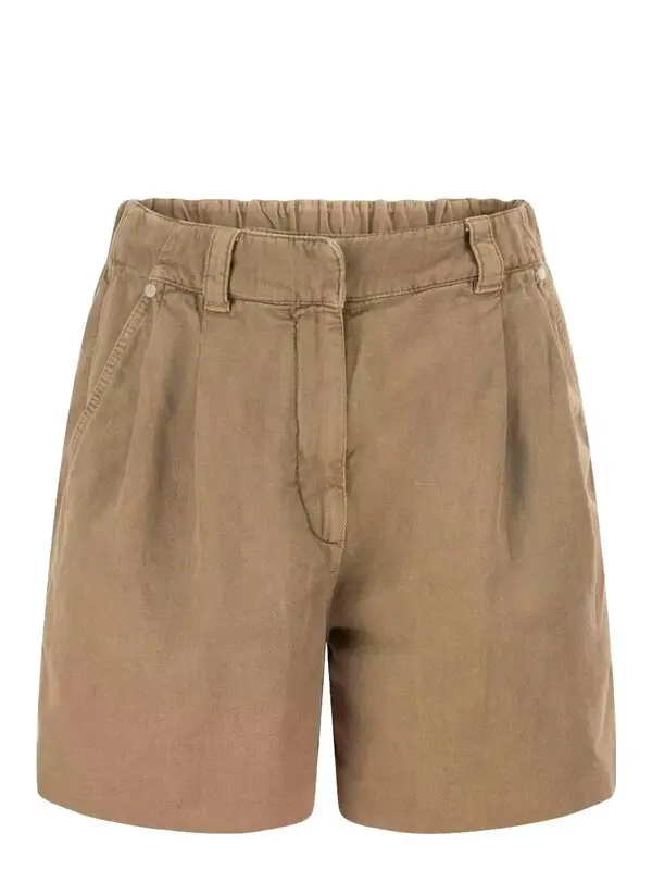 Brunello Cucinelli Patch-pocket Mini Shorts - Brown