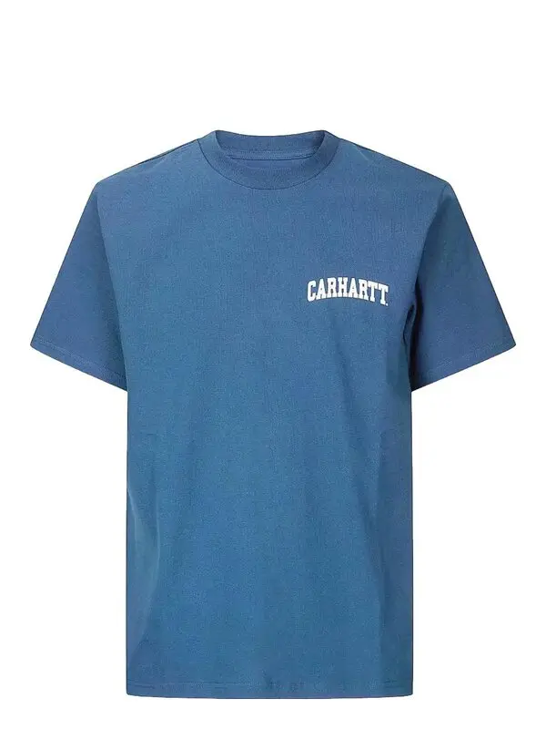 Carhartt Work In Progress S/s University Logo-print Crew-neck T-shirt - Blue